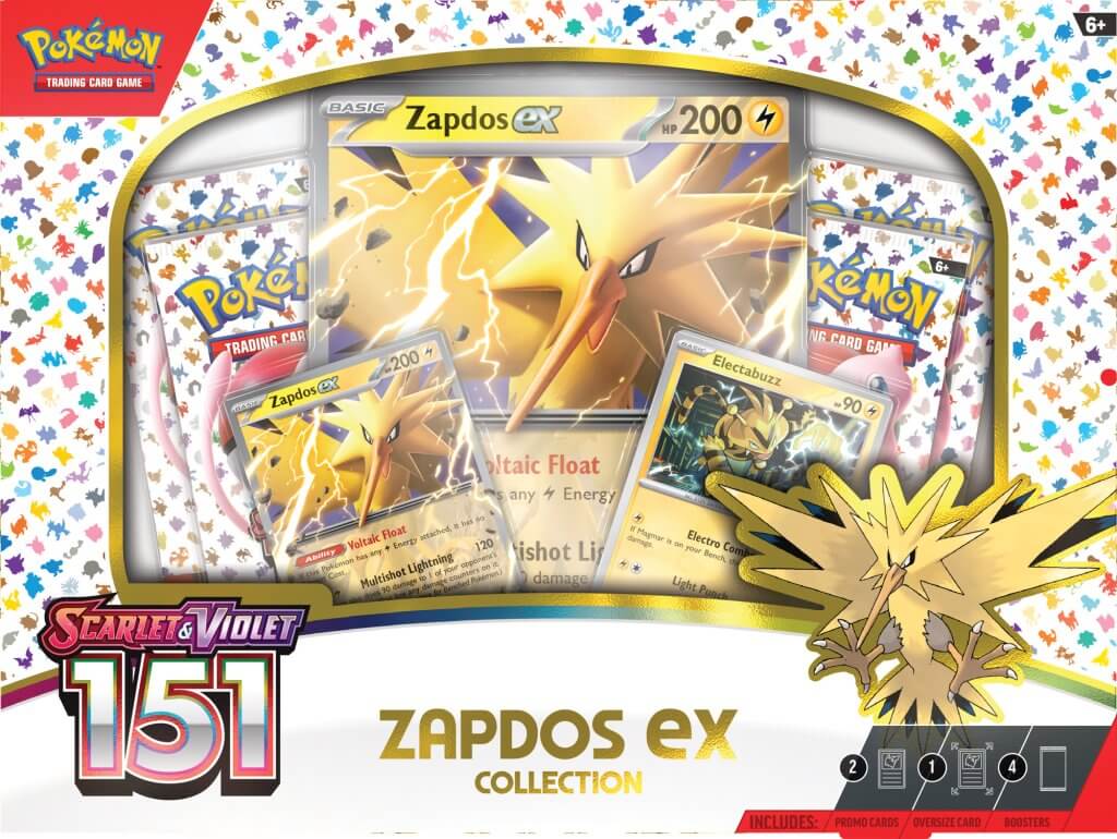 POKÉMON TCG Scarlet & Violet 151 Collection Zapdos ex | Panosh Place