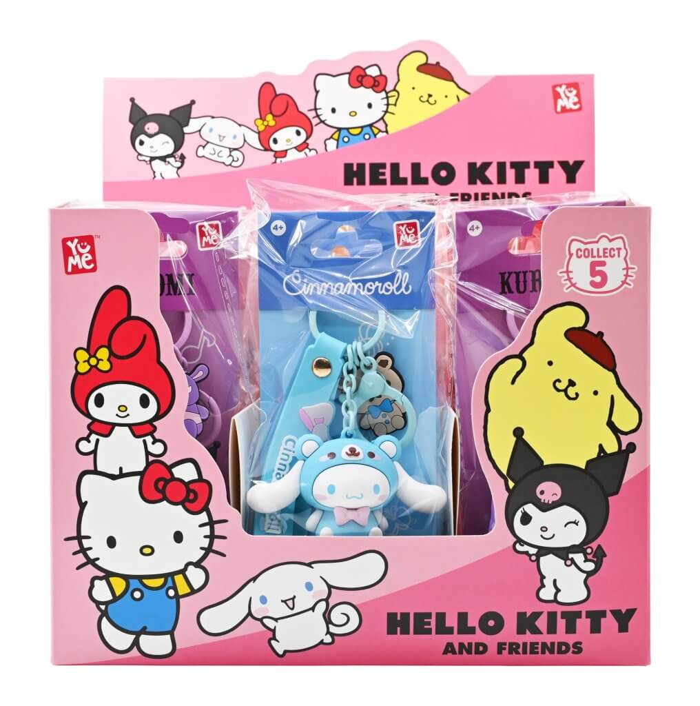 HELLO KITTY - Keychain with hand strap - Animal Friends 50th Ann