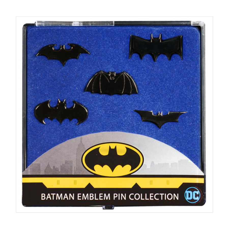 DC Comics - Batman Emblem Black Chrome Pin Collection